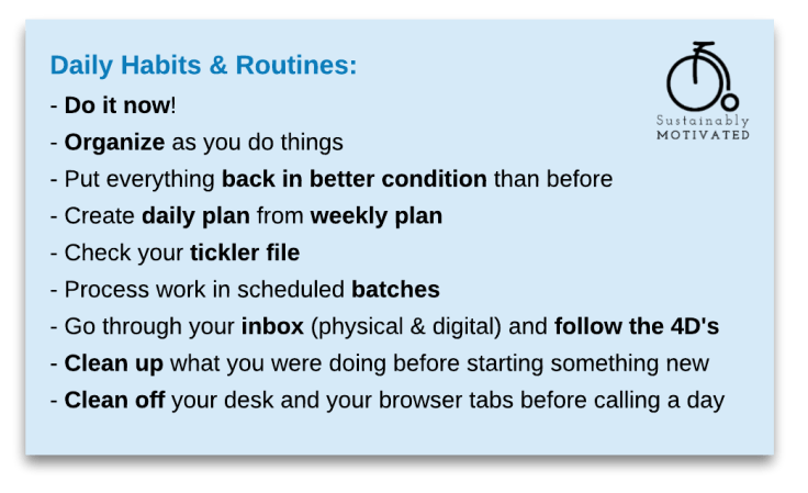 Sustainable Productivity: Making Things Happen – Sustainably Motivated